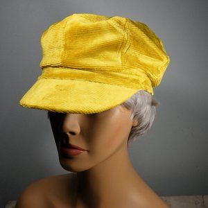 Accessories | Stylish Fashionable Fall Yellow Colored Corduroy Newsboy ...